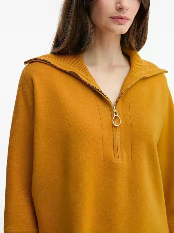 Joseph Ribkoff Zip-collar Sweater - Orange