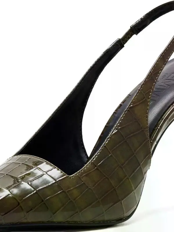 Femme La G63 Pointed-toe Pumps - Green