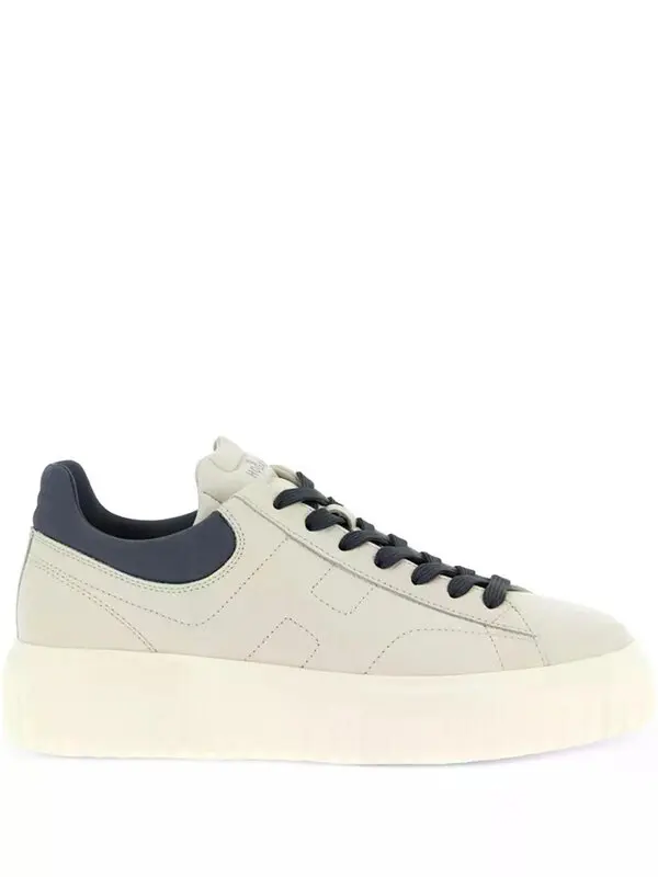Hogan H-stripes Leather Sneakers - Neutrals