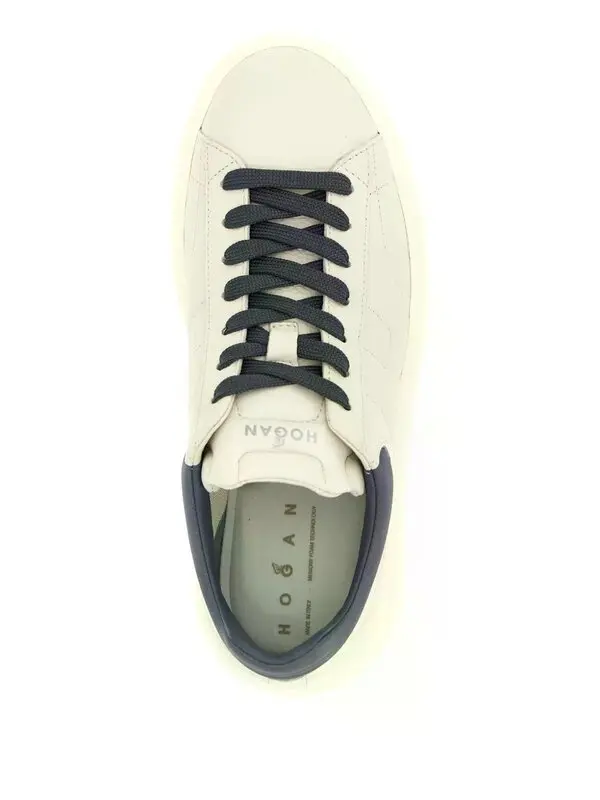 Hogan H-stripes Leather Sneakers - Neutrals