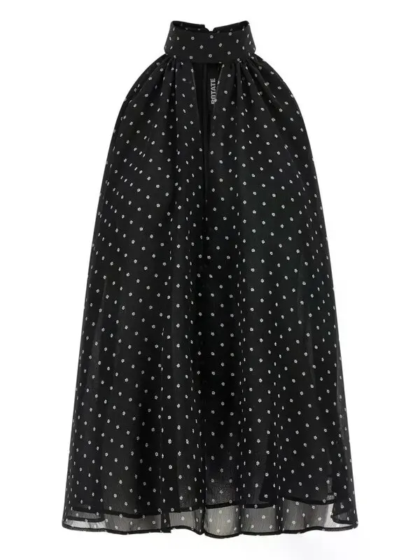 ROTATE BY BIRGER CHRISTENSEN Halterneck Top With Bow Detail
