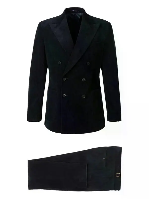 ATELIER MUNRO Double-breasted Evening Suit - Blue