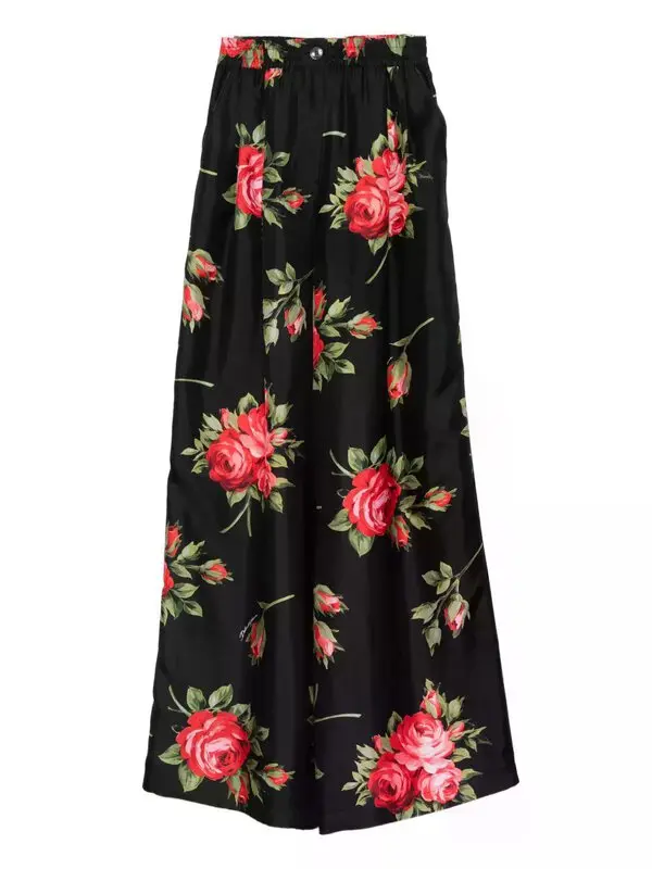 Dolce & Gabbana Floral-print Trousers