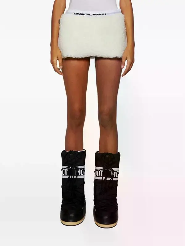 Natasha Zinko Shearling Mini Skirt