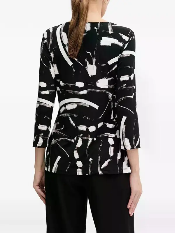 Joseph Ribkoff Graphic-print Knot Top