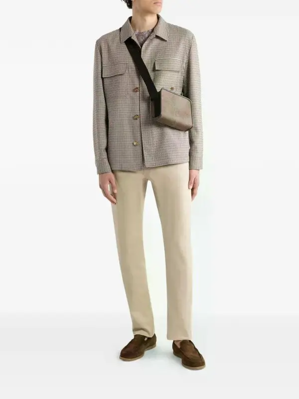 Etro Gingham Jacket - Brown