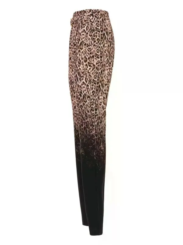 Just Cavalli Leopard-print Gradient Trousers