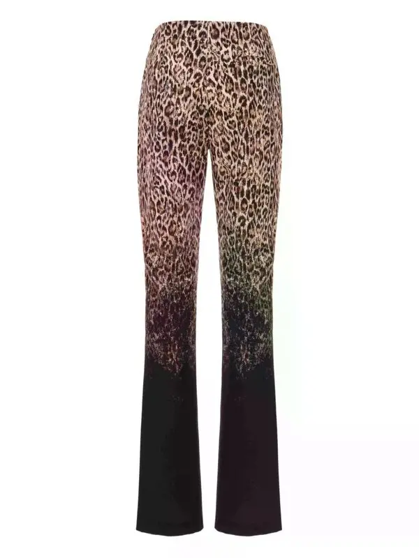 Just Cavalli Leopard-print Gradient Trousers