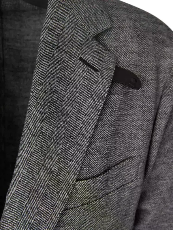 Brioni Herringbone Single-breasted Blazer