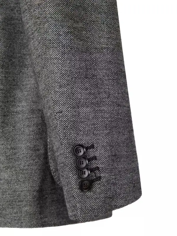 Brioni Herringbone Single-breasted Blazer