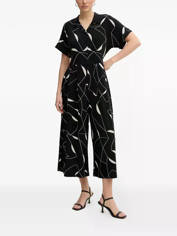 Joseph Ribkoff Patterned Jumpsuit - Black