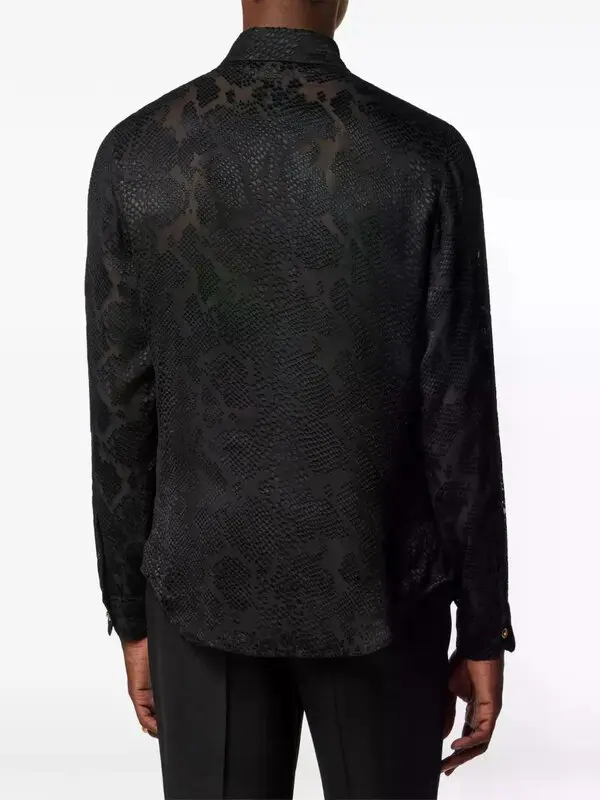 Versace Snakeskin-pattern Shirt