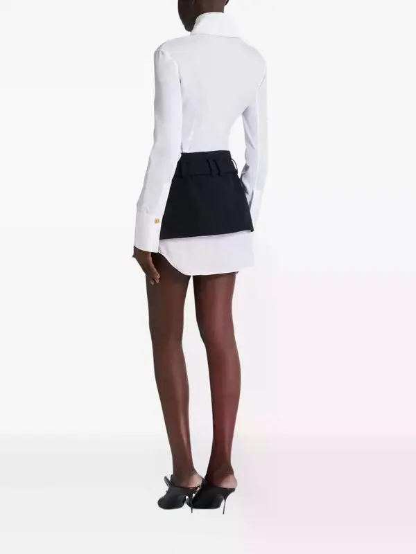 Balmain Belted-waist Mini Skirt