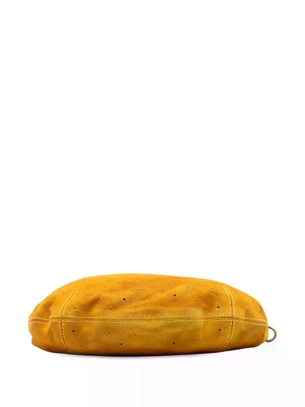 LOUIS VUITTON 2005 Monogram Suede Onatah Gm Hobo Bag - Yellow