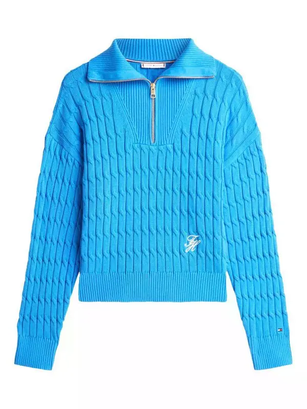 Tommy Hilfiger Cable-knit Zip Sweater
