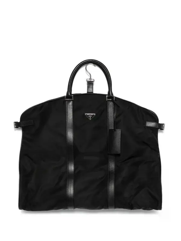 Prada Triangle-logo Travel Bag - Black
