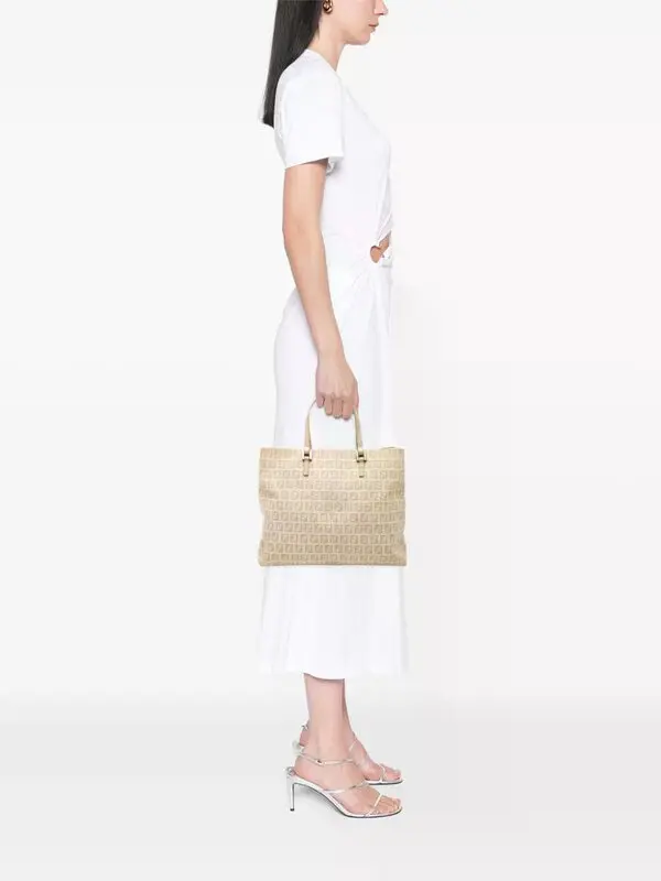 Fendi 2000-2010 Zucchino Canvas Tote Bag
