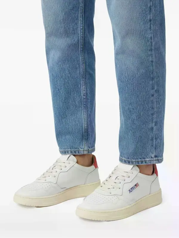 AUTRY Perforated Logo Sneakers - Neutrals