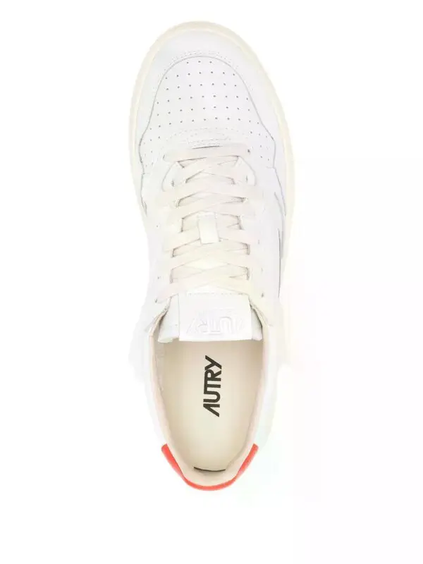 AUTRY Perforated Logo Sneakers - Neutrals