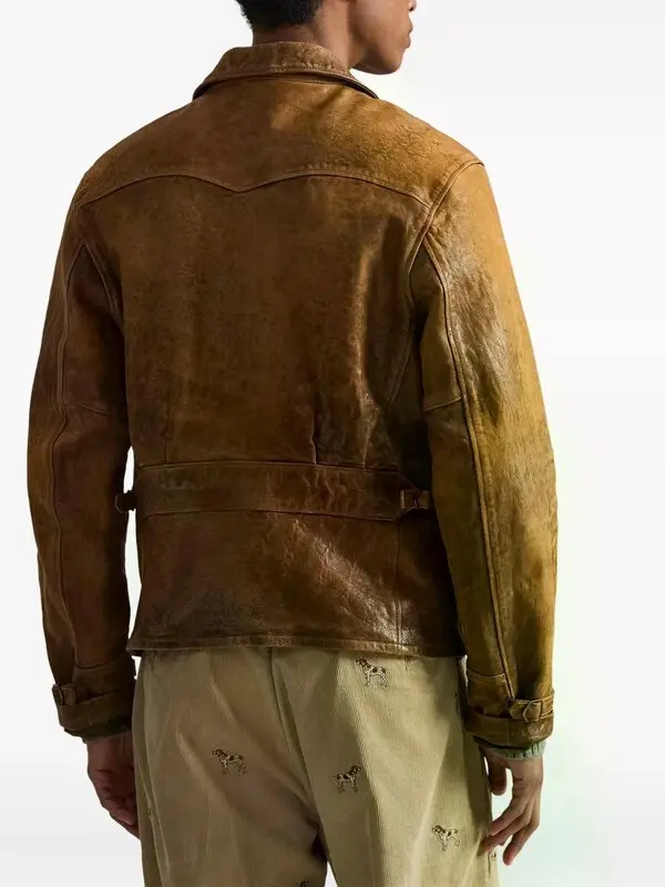 Polo Ralph Lauren Zip Sheepskin Bomber Jacket