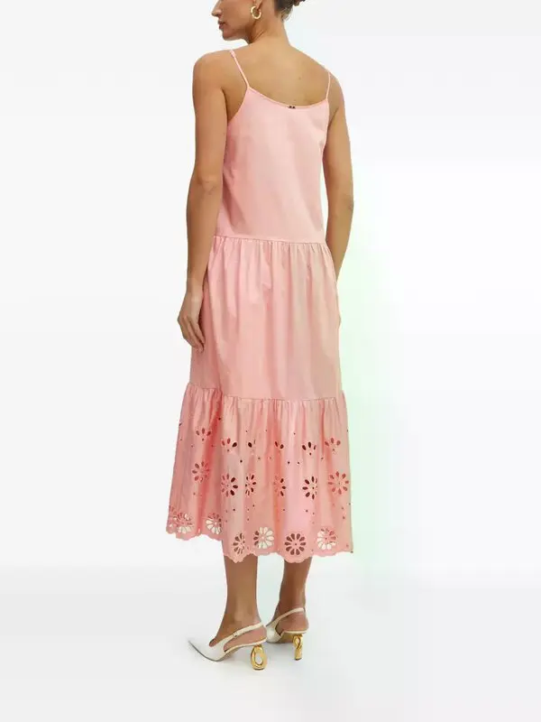 FRACOMINA Eyelet Tiered Dress