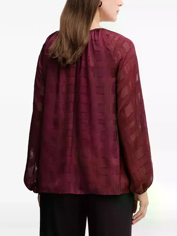 Joseph Ribkoff Long-sleeved Keyhole Blouse
