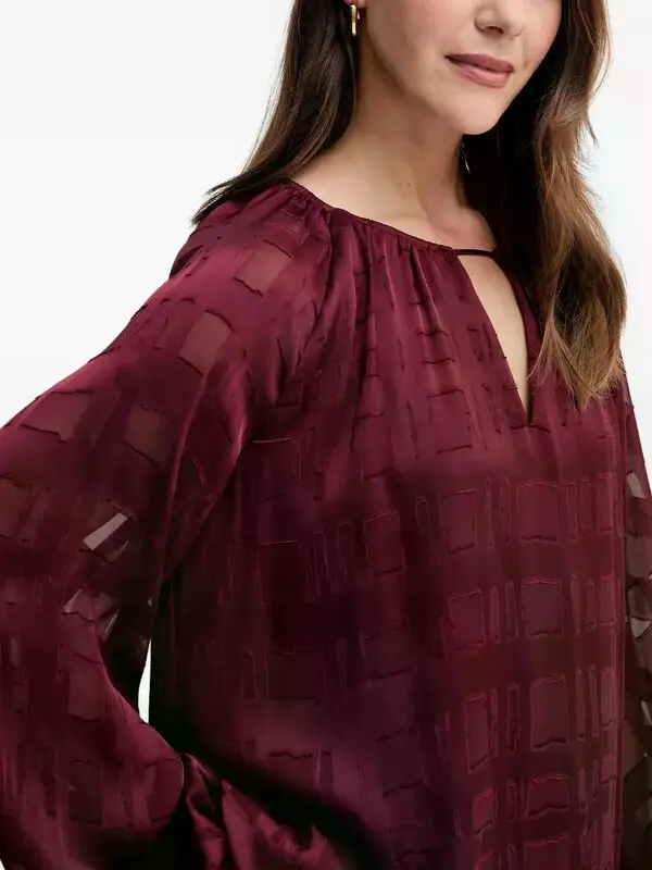 Joseph Ribkoff Long-sleeved Keyhole Blouse