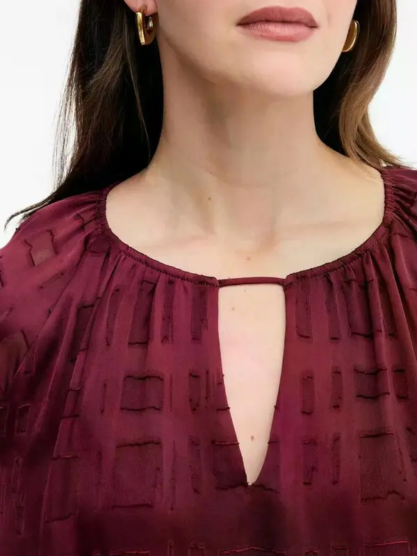 Joseph Ribkoff Long-sleeved Keyhole Blouse