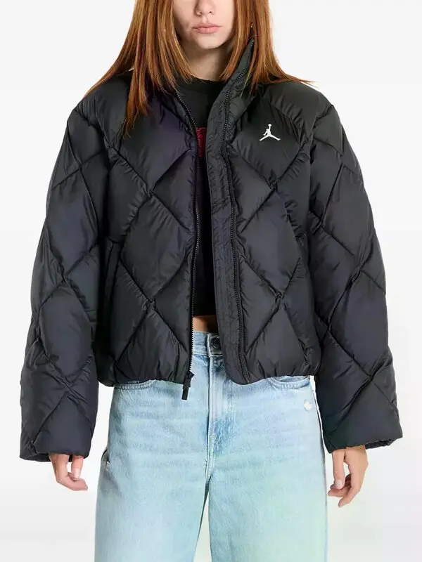 JORDAN Quilted Puffer Jacket - Black