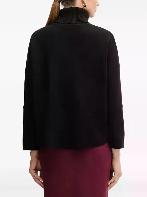 Joseph Ribkoff Zip-up Collar Sweater - Black