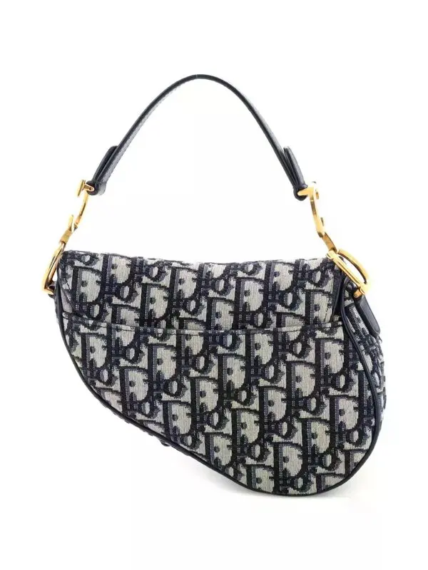 Dior Saddle Handbag Oblique Canvas Mini Shoulder Bag - Blue