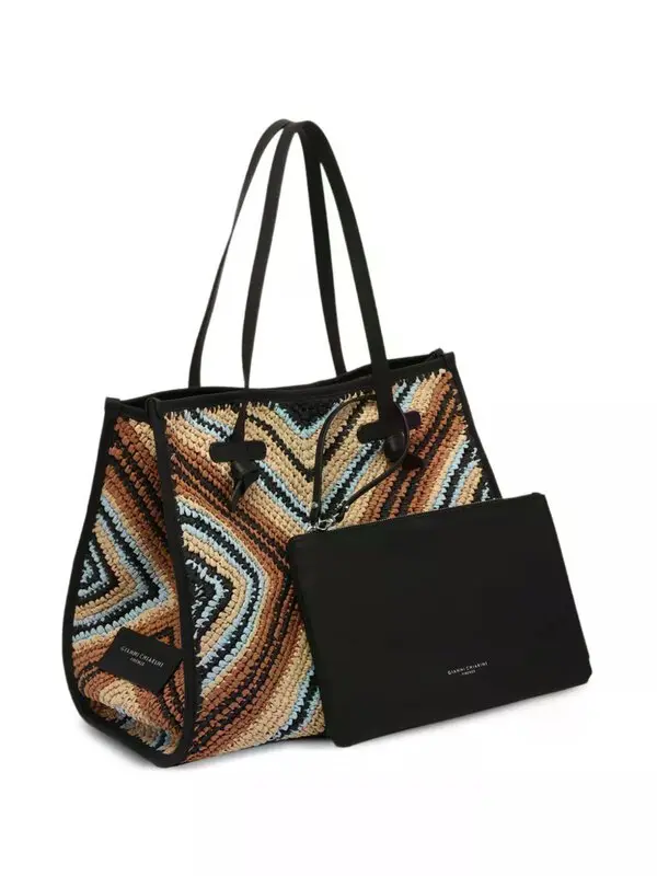 MARCELLA CLUB Chevron Pattern Tote Bag