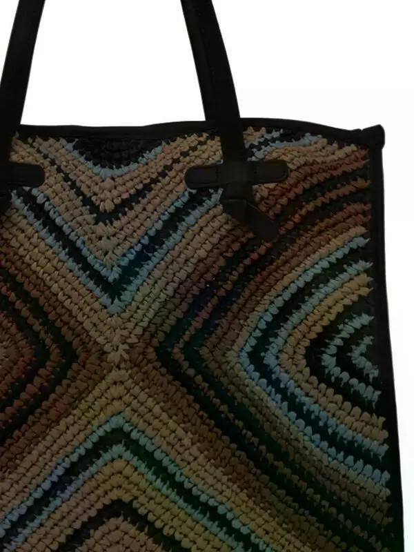MARCELLA CLUB Chevron Pattern Tote Bag
