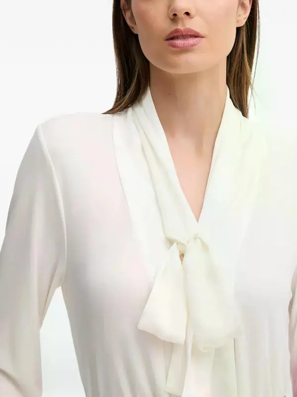 Joseph Ribkoff Tie-neck Long-sleeve Blouse