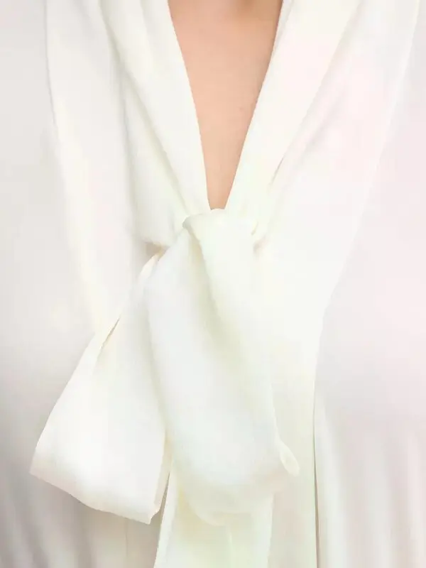 Joseph Ribkoff Tie-neck Long-sleeve Blouse