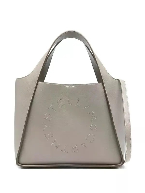 Stella McCartney Studded-logo Tote Bag - Grey