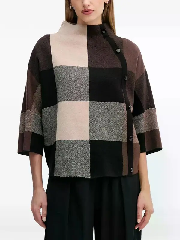 Joseph Ribkoff Check Button Sweater