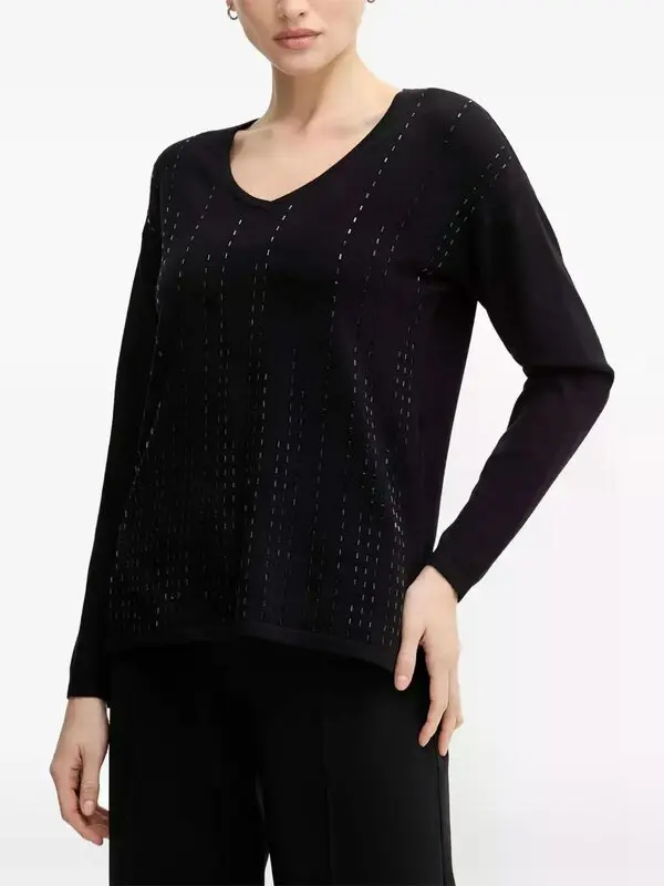 Joseph Ribkoff Embellished V-neck Jumper