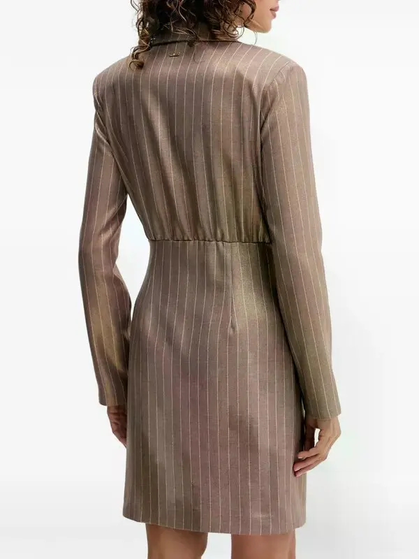 FRACOMINA Pinstriped Double-breasted Dress