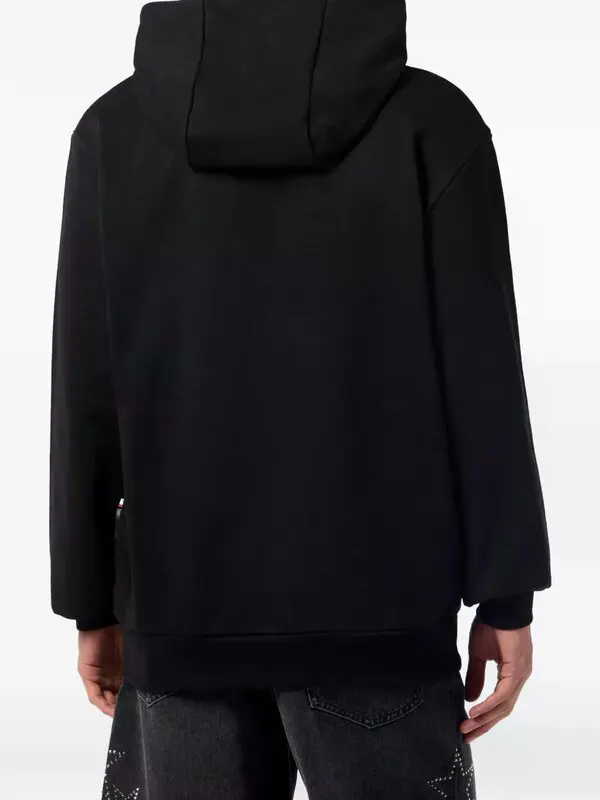 Philipp Plein Appliquéd Hooded Sweatshirt