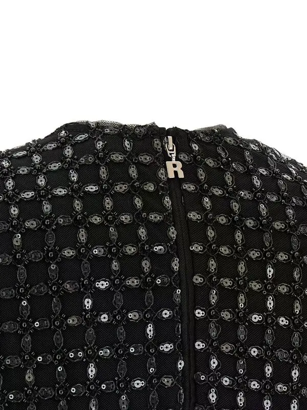 ROTATE BY BIRGER CHRISTENSEN Beaded Blouse - Black