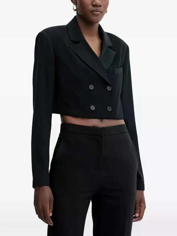 FRACOMINA Button Cropped Blazer