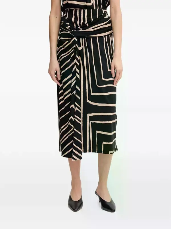 Joseph Ribkoff Geometric-pattern Midi Skirt