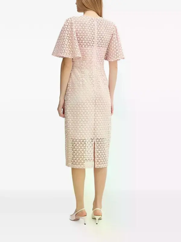Joseph Ribkoff Floral-lace Butterfly-sleeve Dress