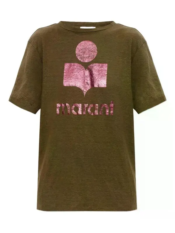 MARANT ETOILE Zewel Logo-print T-shirt - Green