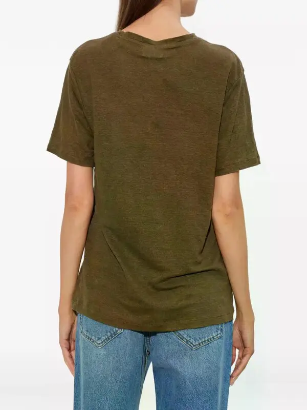 MARANT ETOILE Zewel Logo-print T-shirt - Green