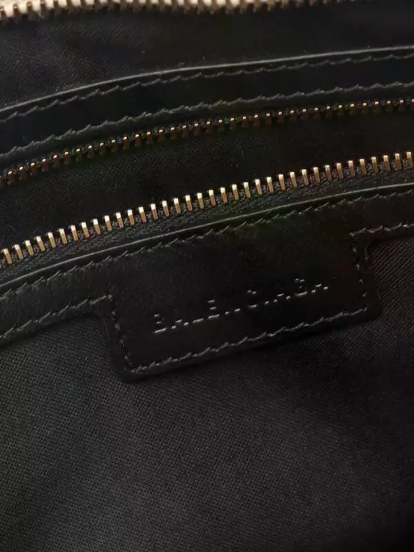 Balenciaga 2010-2025 Medium Lambskin Le City Satchel - Brown