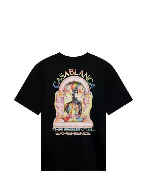 Casablanca The Essential Experience L'arche Logo Short Sleeve T-shirt - Black