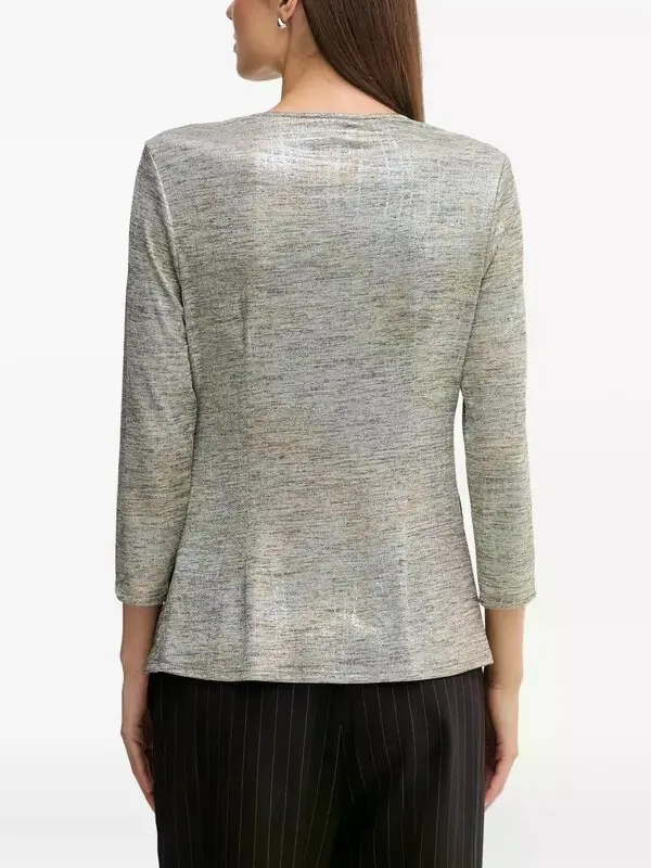 Joseph Ribkoff Draped V-neck Blouse