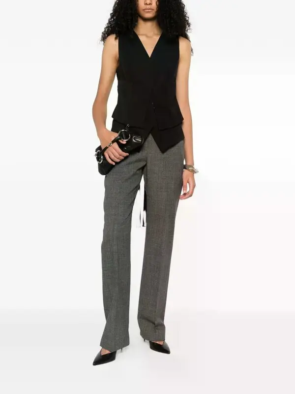Alexander McQueen Wool Straight Trousers